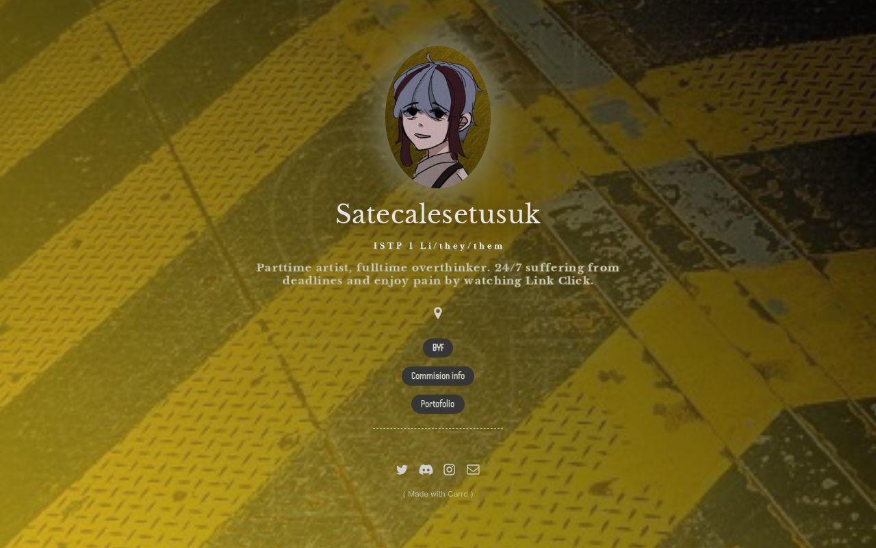 Satecalesetusuk's Carrd